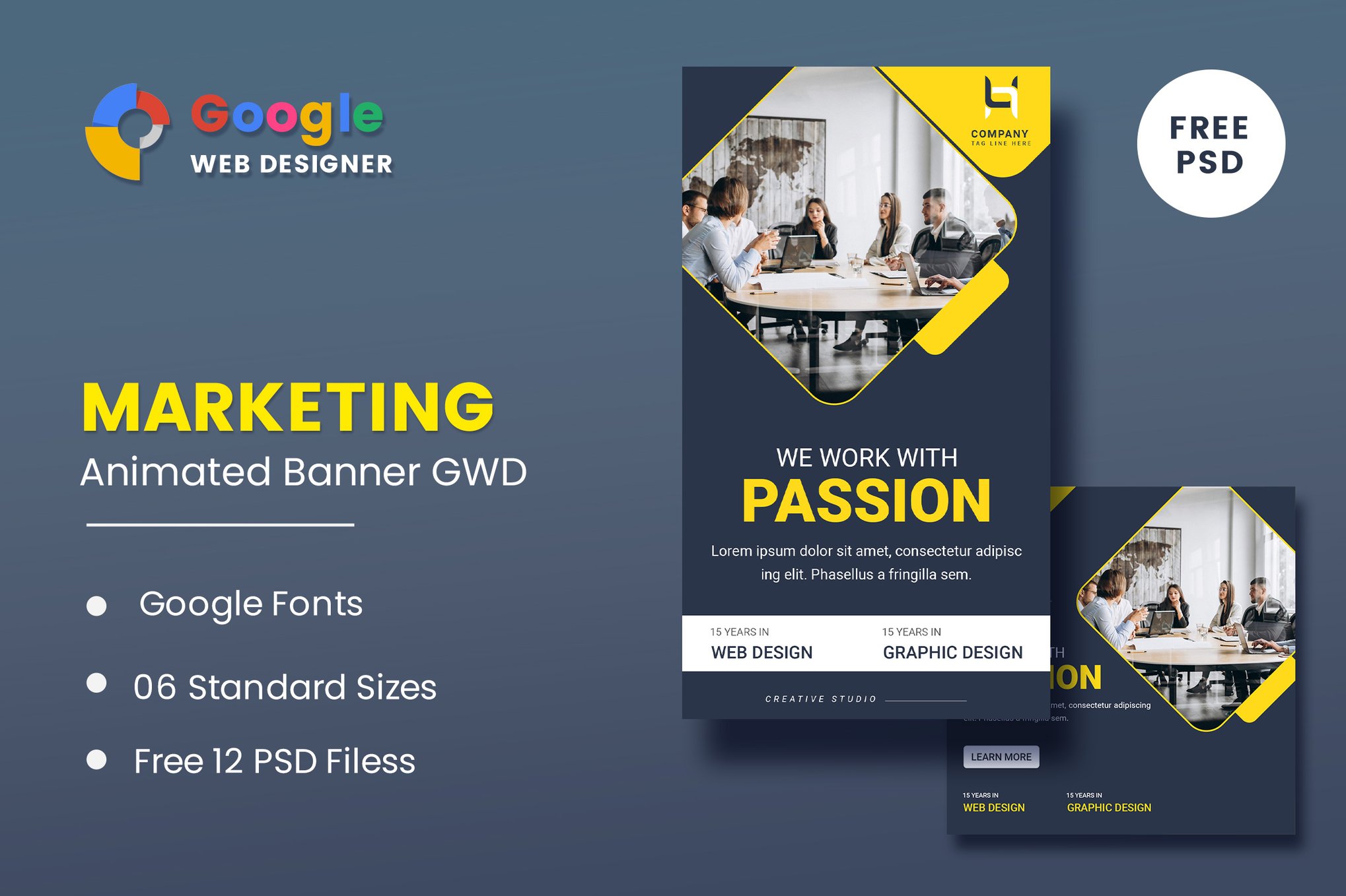 Marketing Animated Banner Google Web Designer