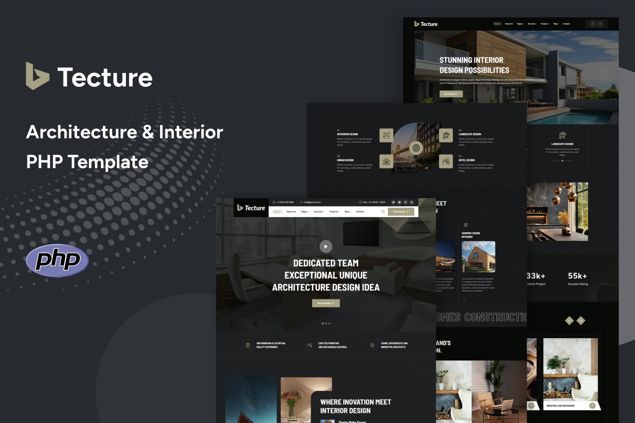 Tecture - Architecture and Interior PHP Template