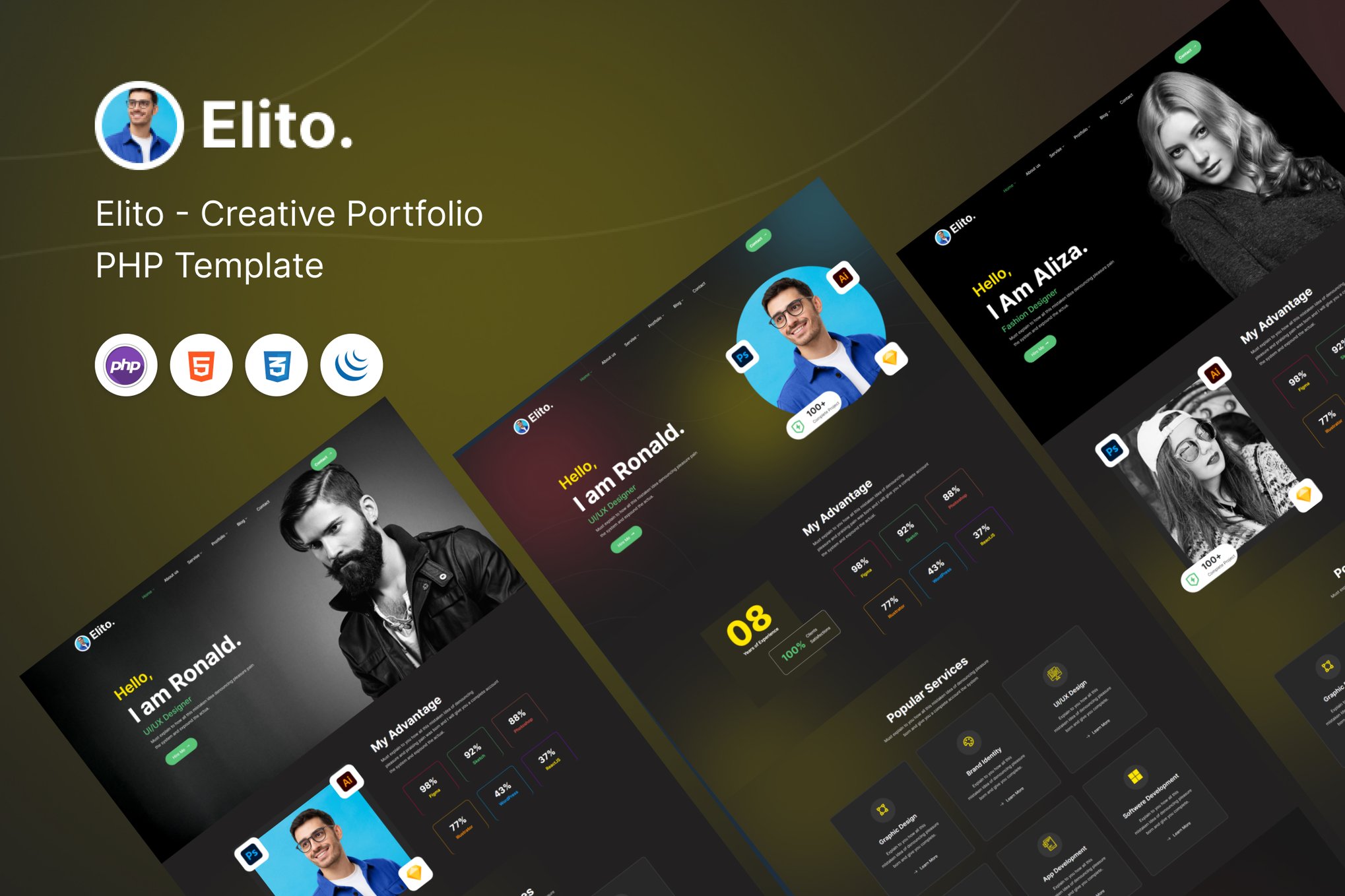 Elito- Creative Portfolio Template