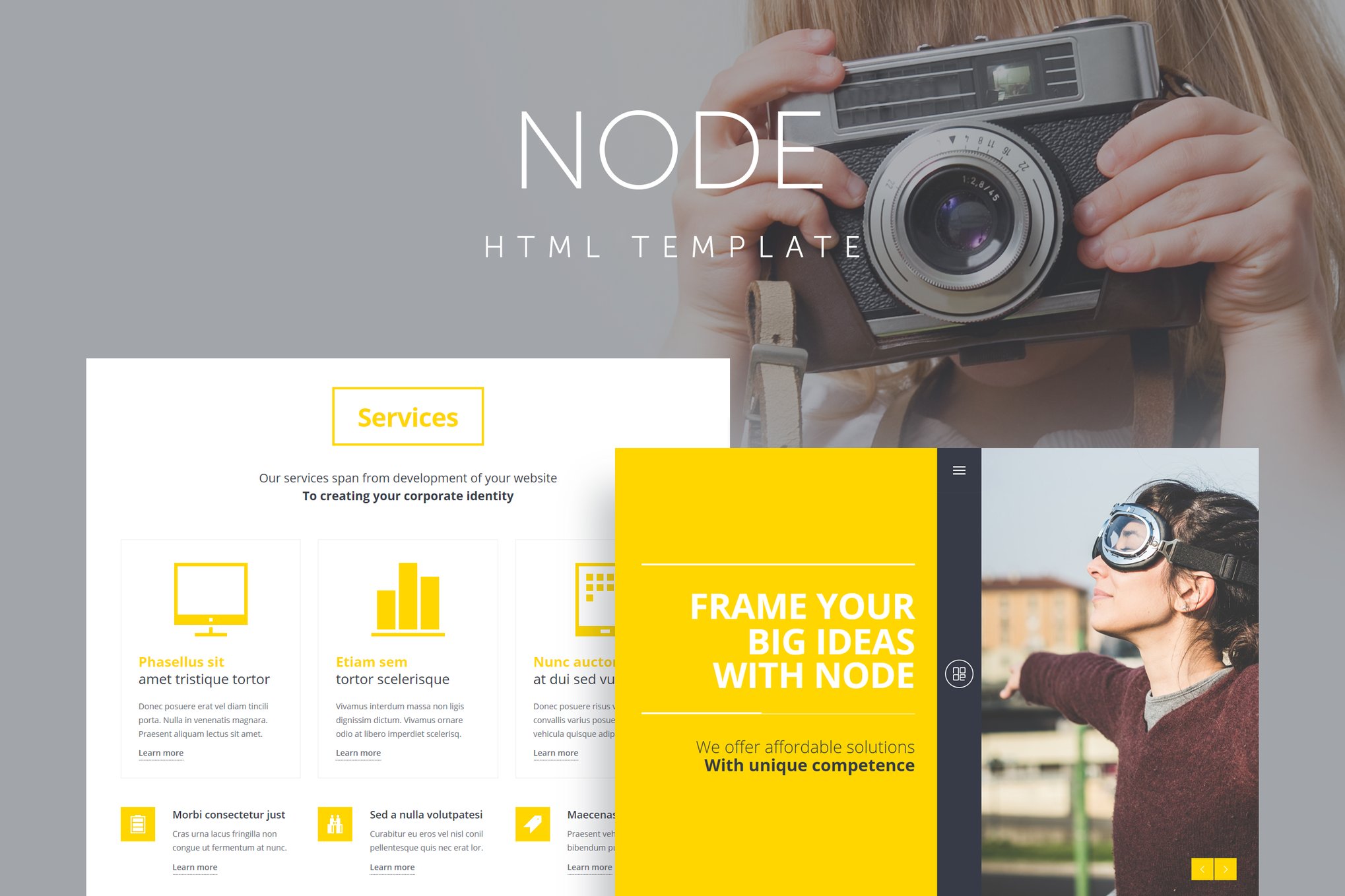 Node- Responsive Portfolio Template